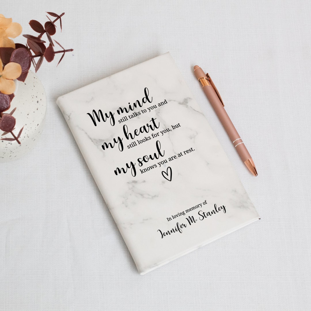 Personalized Grief Journal | Memorial Journal With Name | Personalized ...