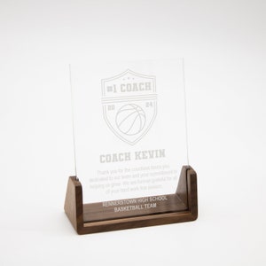 Basketball Coach Appreciation Gift | Basketball Banquet Coach Award ...