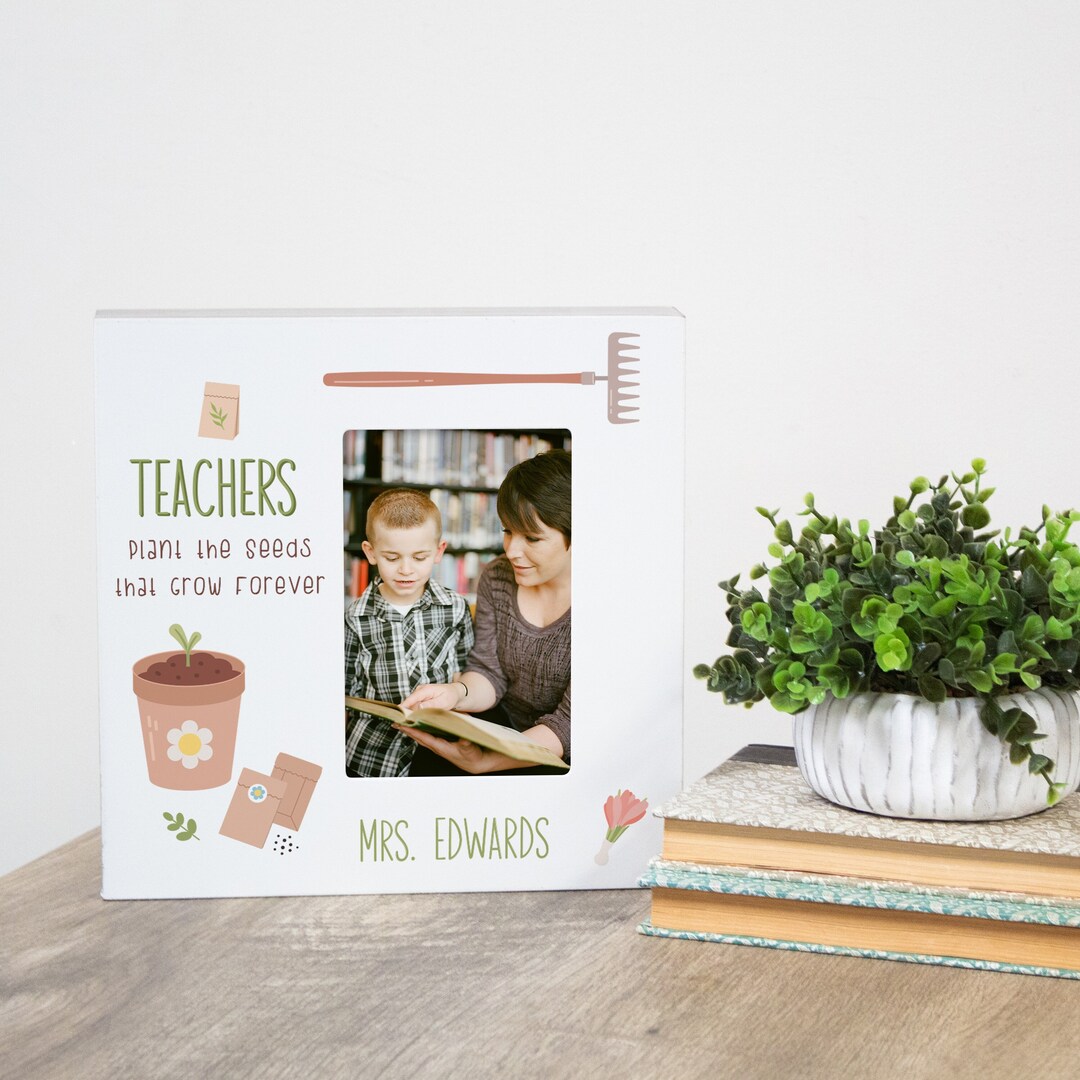 Teacher Picture Frame Gift | Personalized Teacher Picture Frame ...