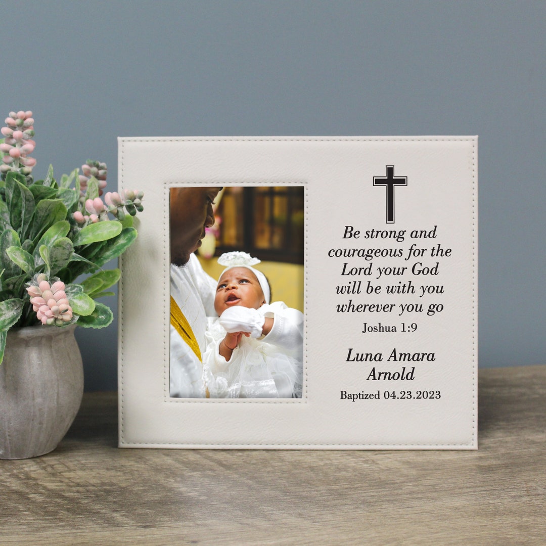 Baptism Picture Frame Personalized Religious Baptism Gift - Etsy