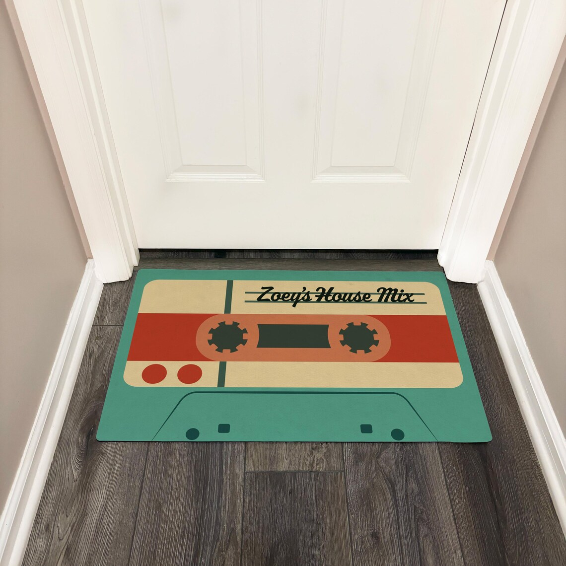 Mixed Tape Welcome Mat | Personalized Mixtape Mat | Unique Mancave ...
