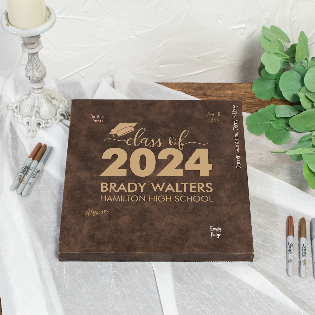 Graduation Signature Board Personalized Class of 2024 Signature Sign ...