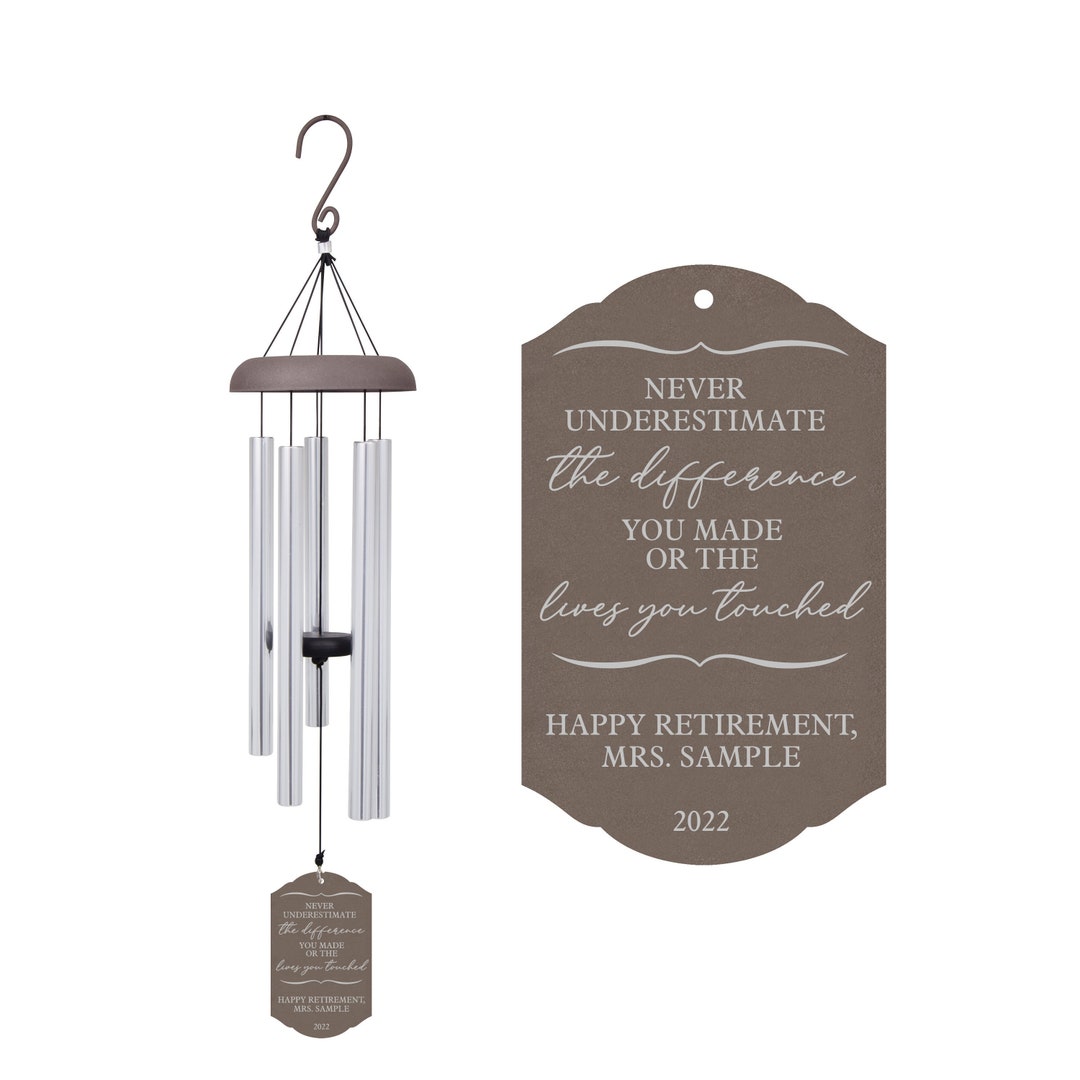 Retirement Wind Chime Personalized Retirement Wind Chime - Etsy