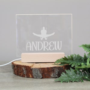 Gymnast Night Light | Personalized Gymnastics LED Light | Gymnastics ...