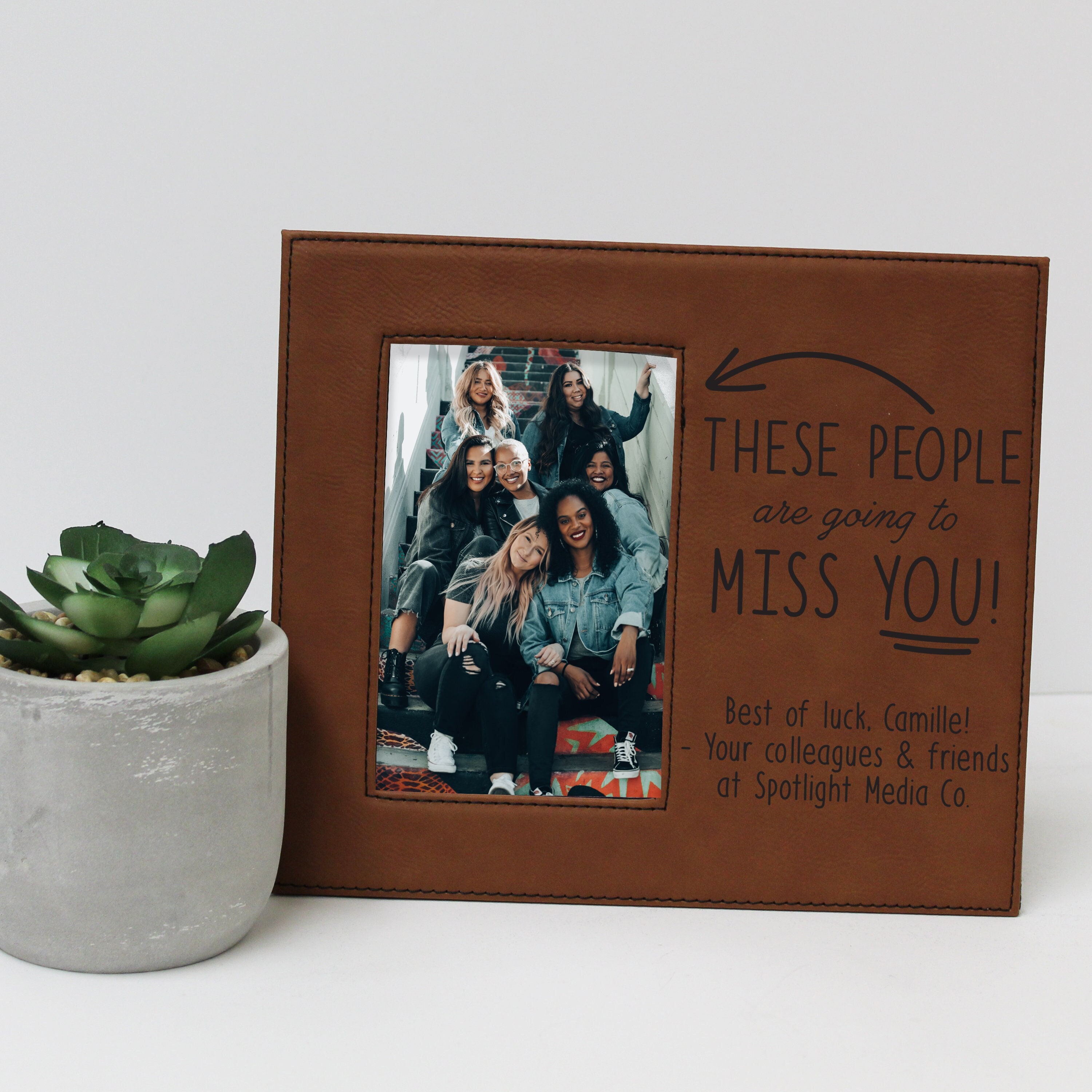Coworker Goodbye Gift Picture Frame These People Miss You - Etsy