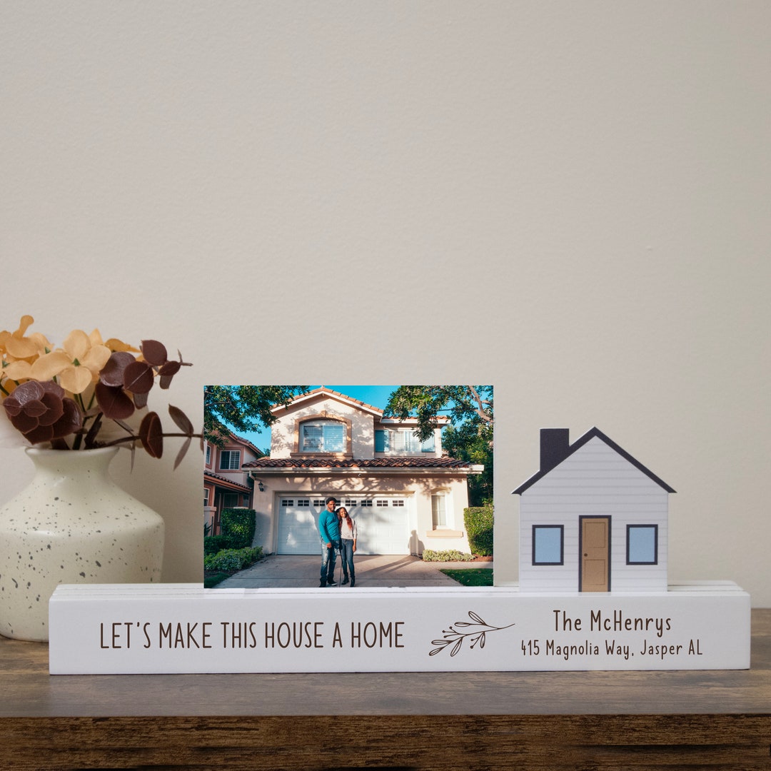 Our Home Photo Bar Home Address Decor Housewarming Gift for New ...