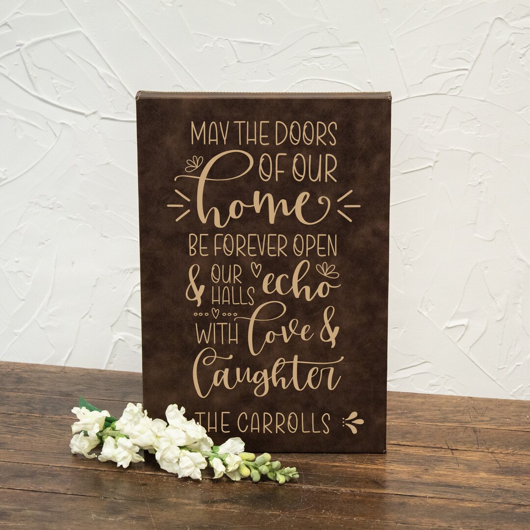 Personalized Entryway Wall Sign Love and Laughter Wall Art Family ...