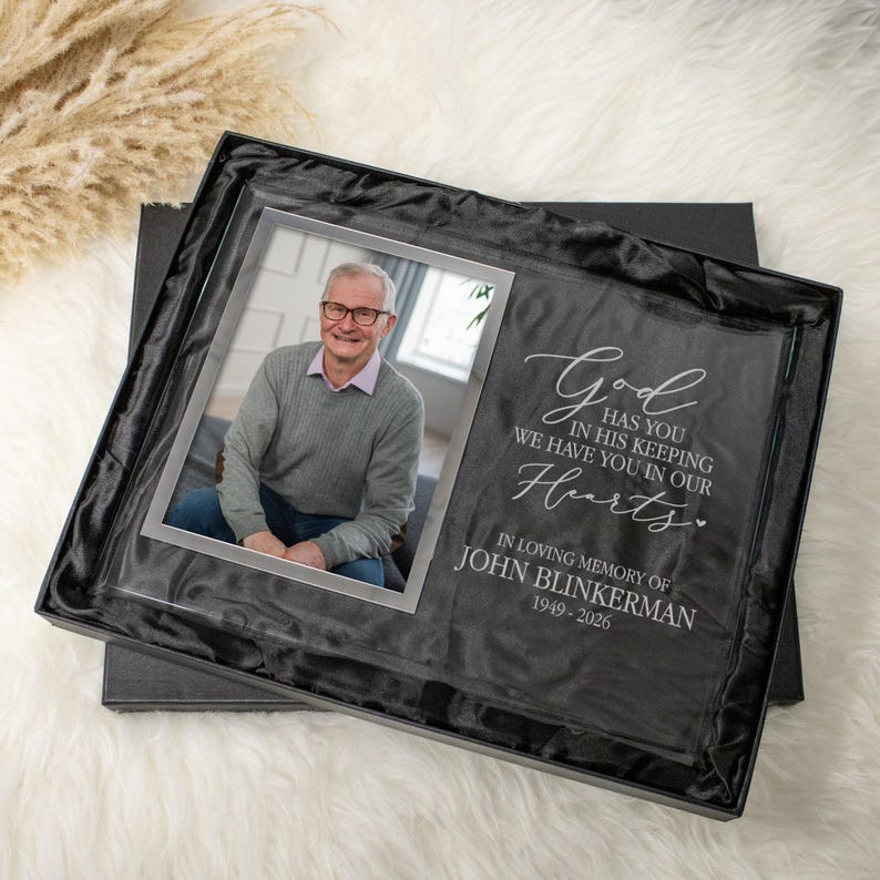 Religious Memorial Picture Frame | Personalized Sympathy Picture Frame ...