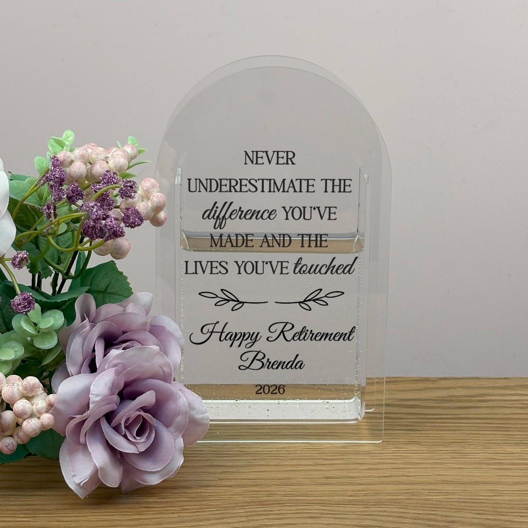 Retirement Flower Vase | Retirement Gifts for Colleagues | Leaving Gift ...
