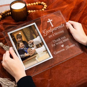 Personalized God Parents Picture Frame | Gift for God Parents ...