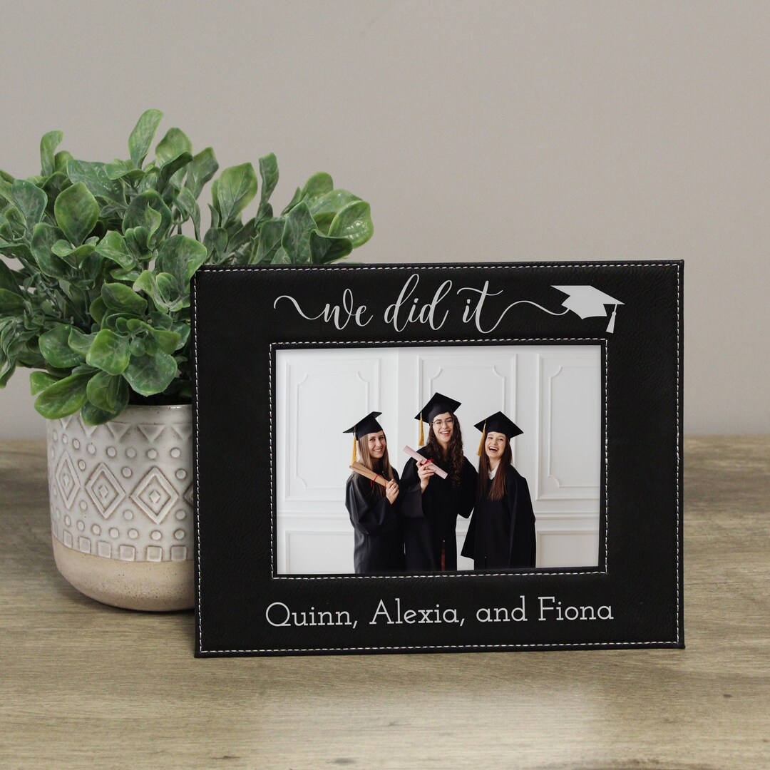 Personalized Graduation Picture Frame | We Did It Class of 2025 Frame ...