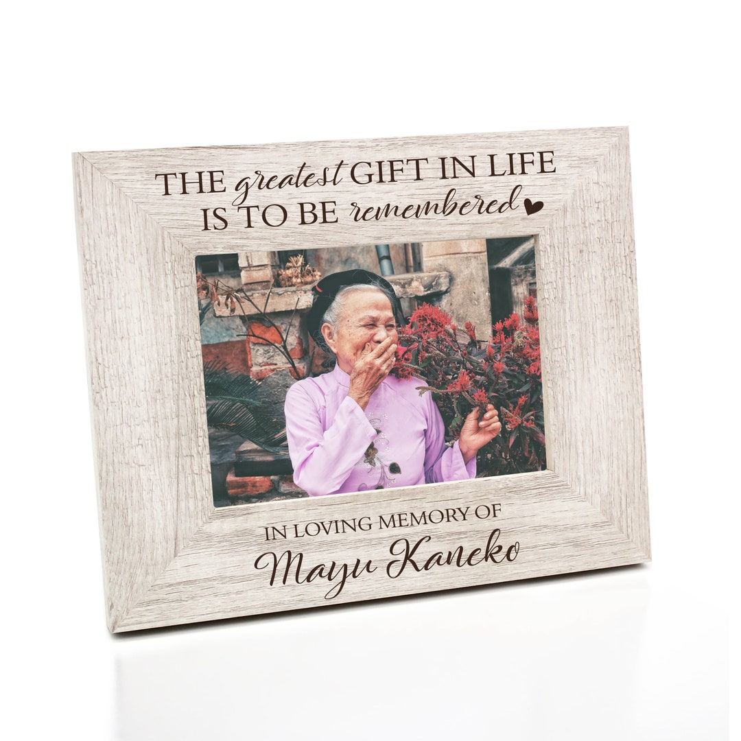 Personalized Memorial Picture Frame Custom Tribute Picture Frame ...