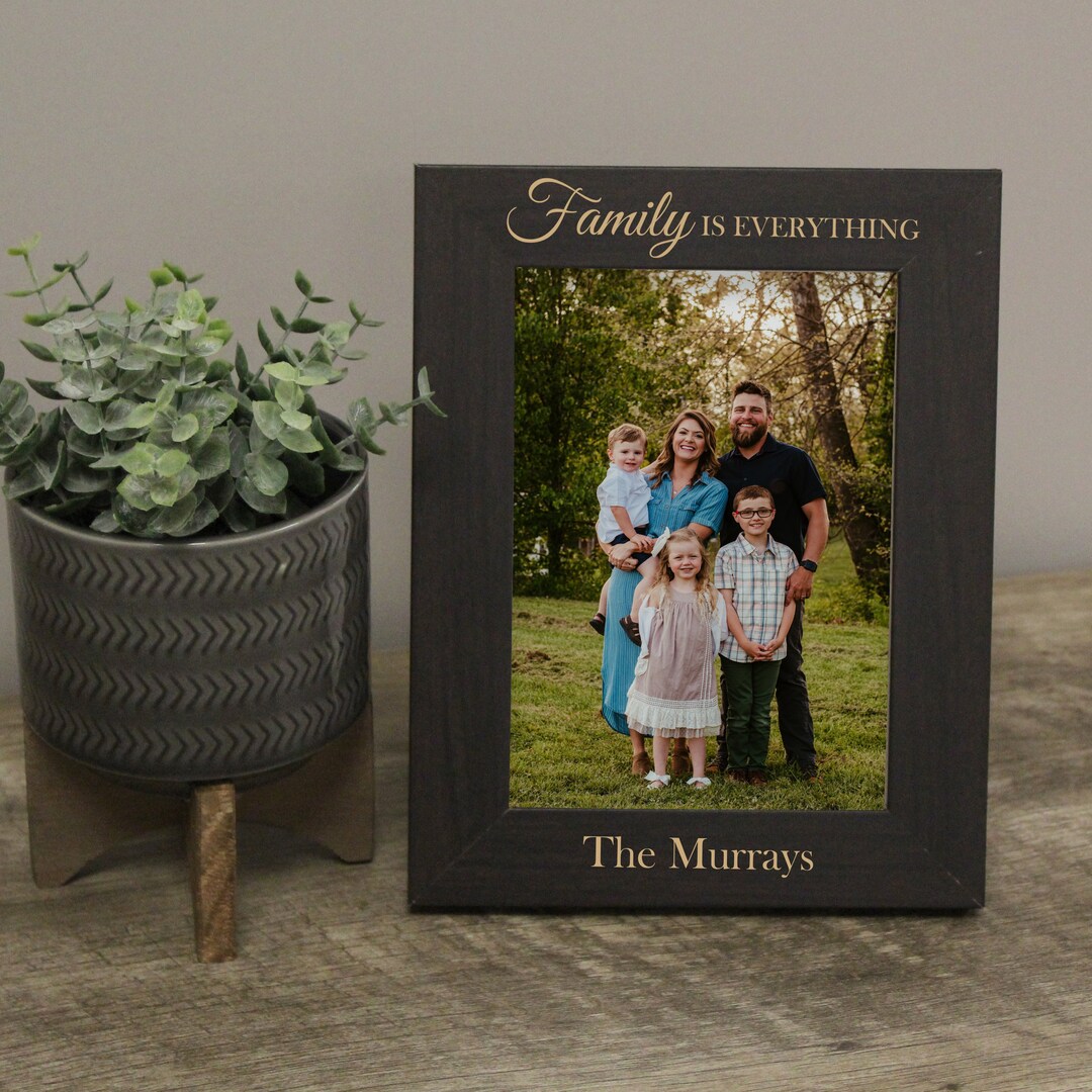 Family is Everything Picture Frame Personalized Family Picture Frame ...