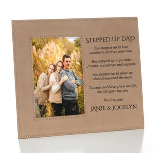 Step Dad Gift Picture Frame Personalized Stepfather Picture Frame ...