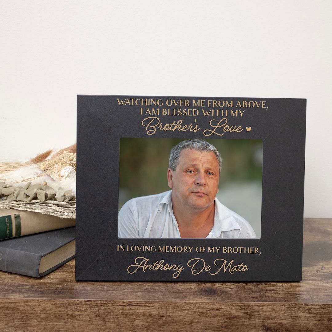 Brother Memorial Picture Frame | Loss of Brother Sympathy Gift ...