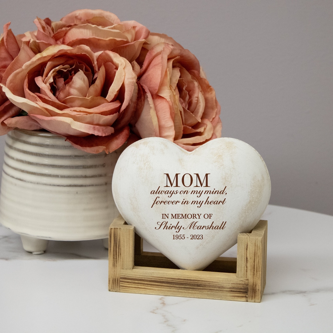 Mom Memorial Plaque | Personalized Mom Sympathy Gift | Mom Bereavement ...