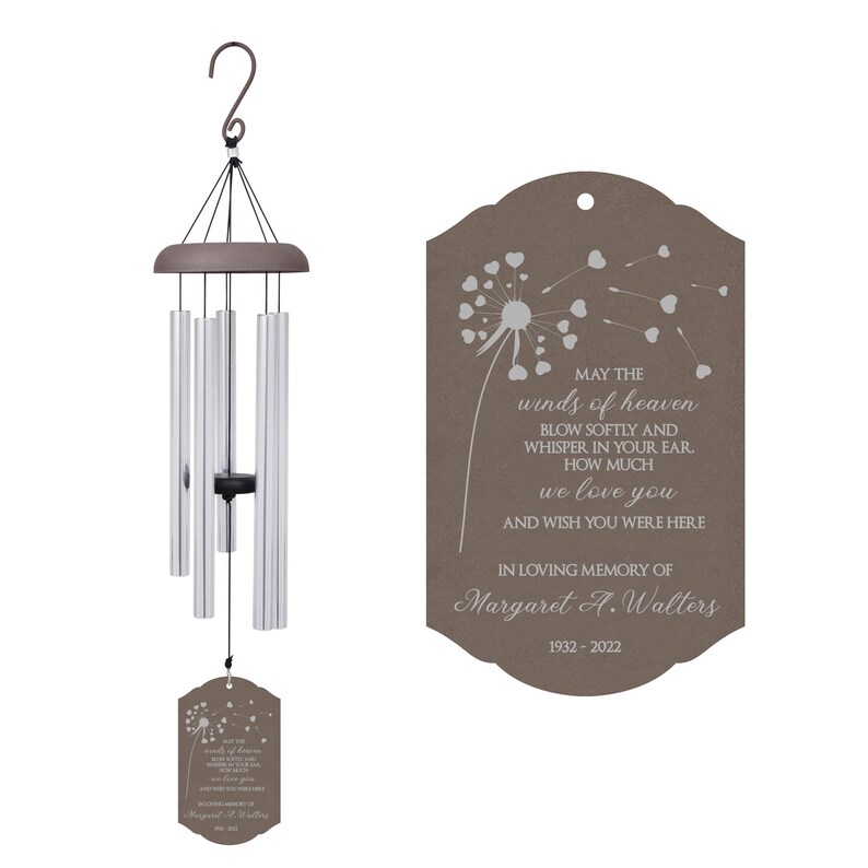 Bereavement Wind Chime With Scattered Dandelion Winds of - Etsy