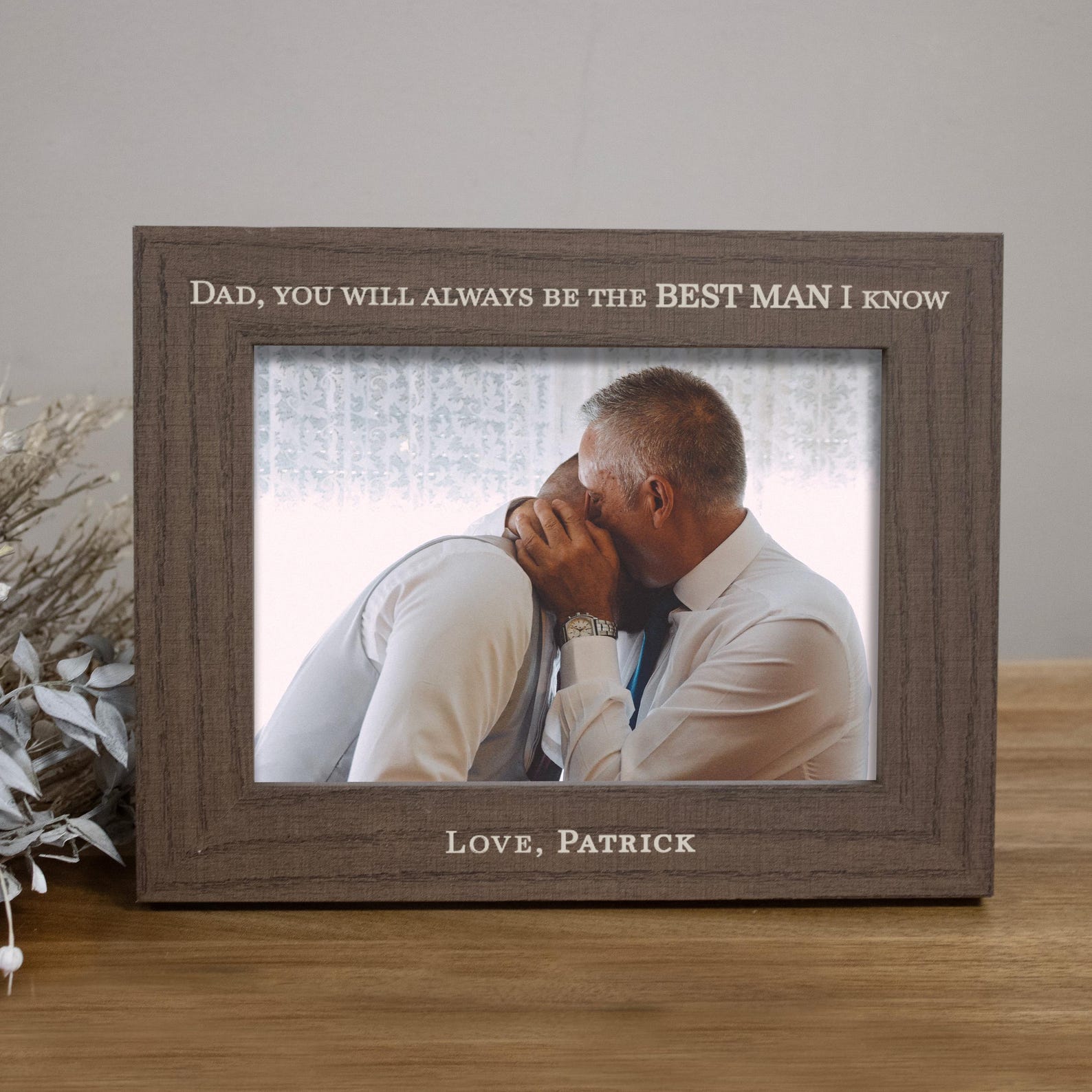 Dad Best Man Picture Frame | Personalized Father of the Groom Gift ...