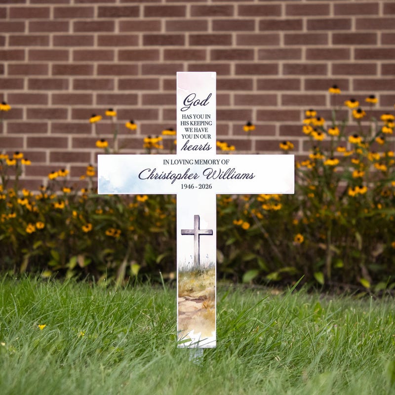 Cross Gravesite Marker - Etsy