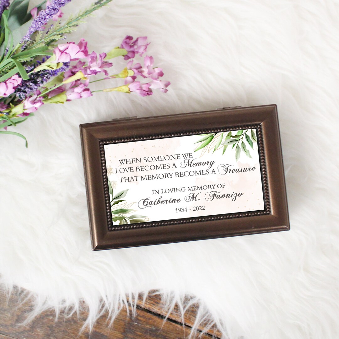 Memorial Music Box Personalized in Memory of Box When - Etsy