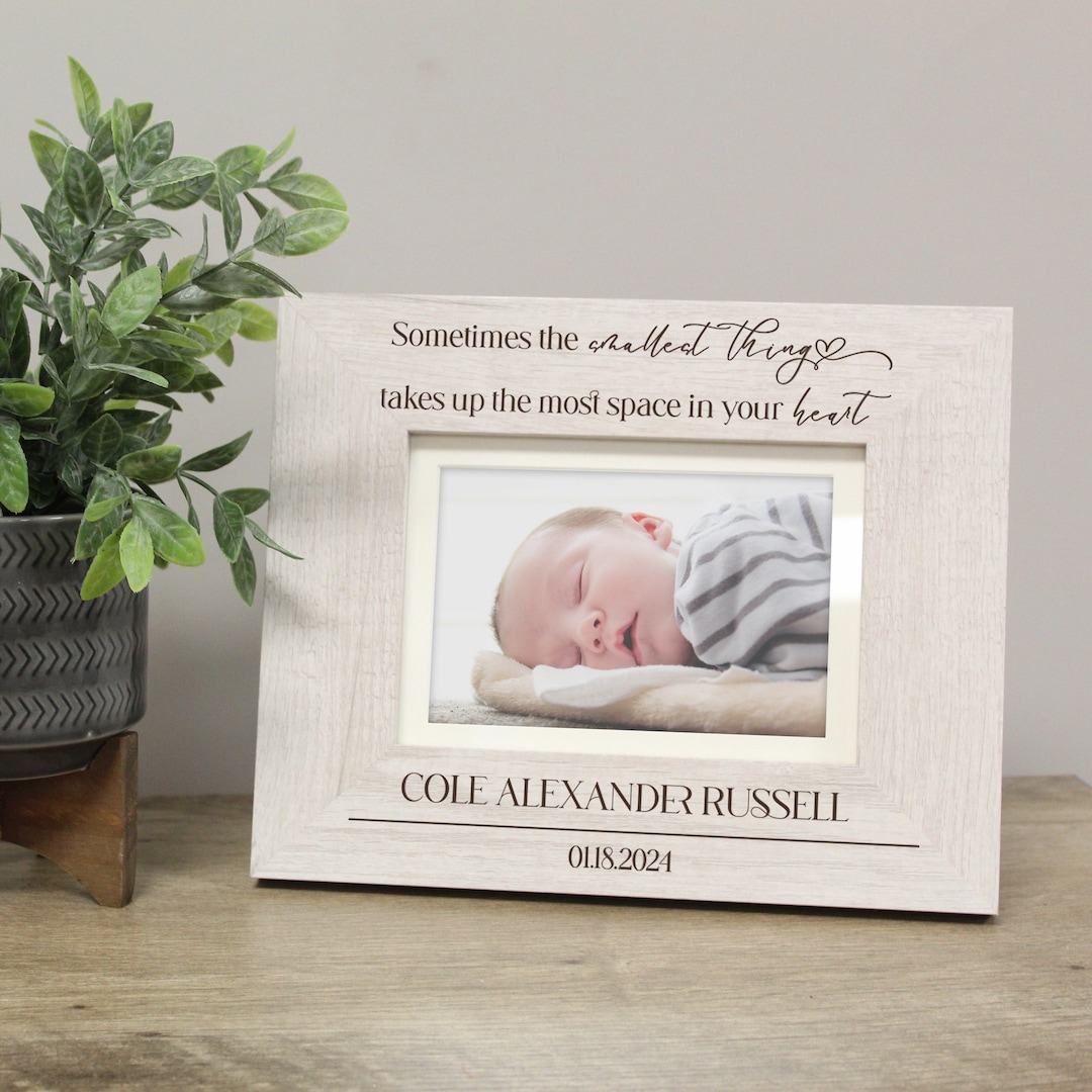 Personalized Baby Picture Frame | Smallest Things Baby Frame | Baby ...