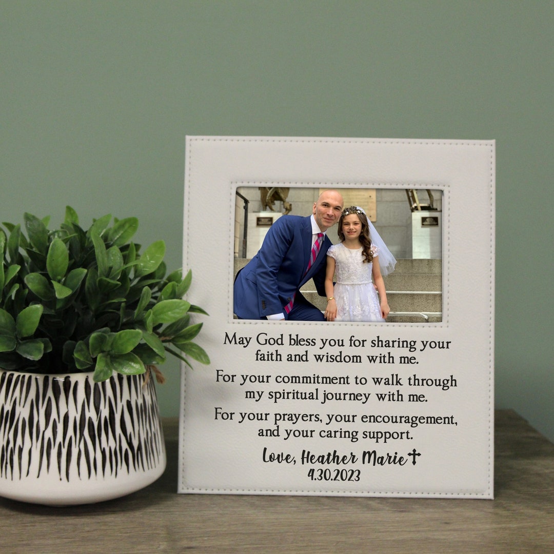 Personalized Confirmation Sponsor Frame | Religious Confirmation Gift ...