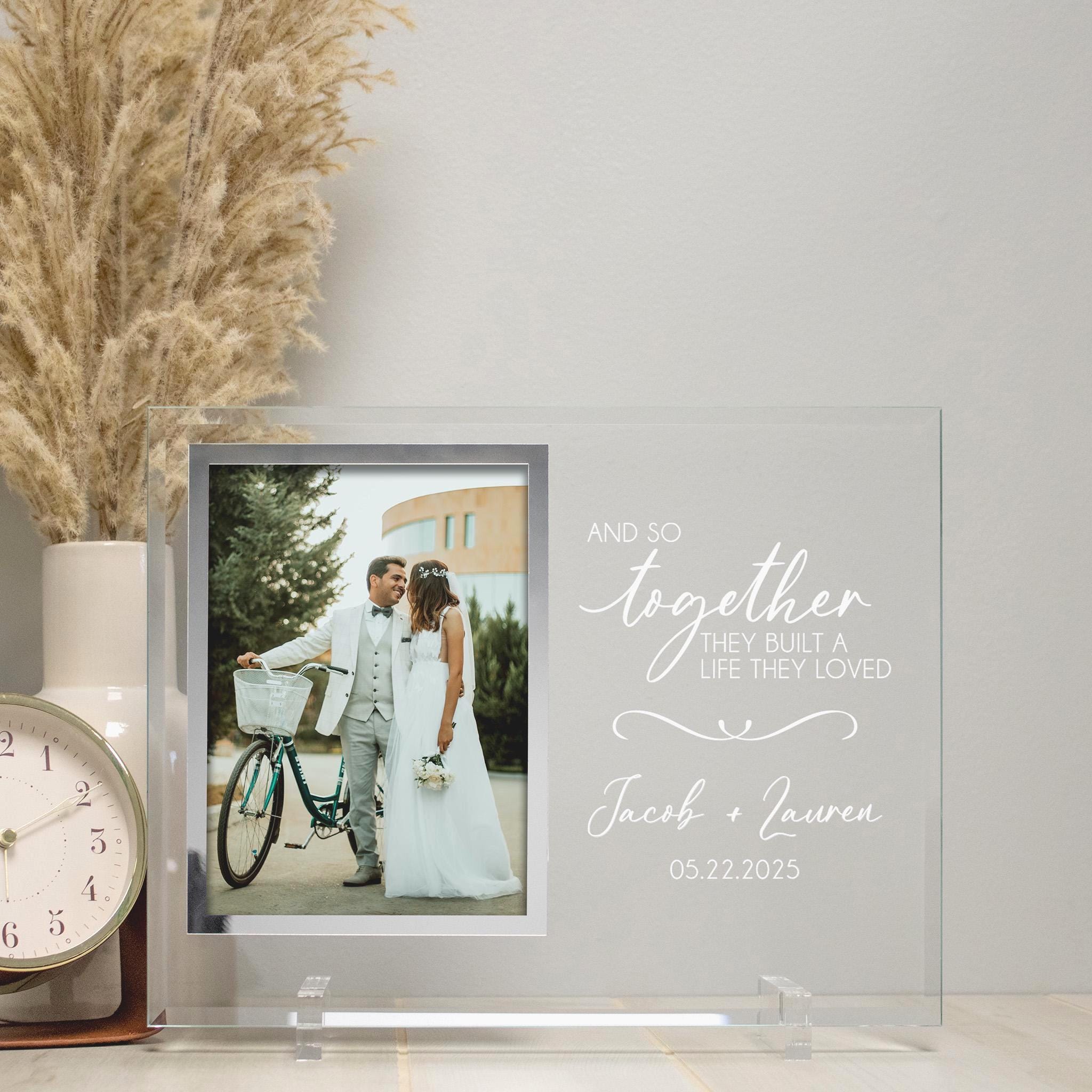 And so Together Picture Frame | Personalized Engagement Picture Frame ...