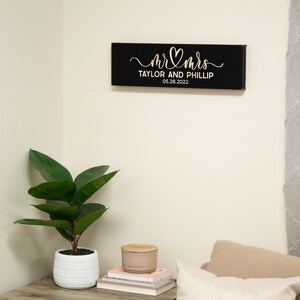 Mr & Mrs Wall Sign | Personalized Wedding Wall Sign | Mr and Mrs ...