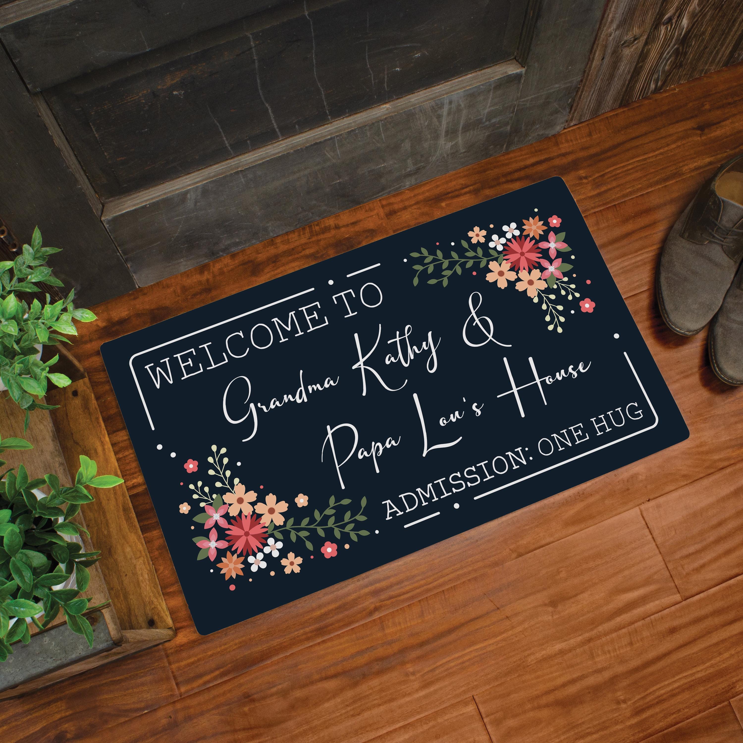 Grandparents Doormat Personalized | Welcome to Grandma's House Mat ...
