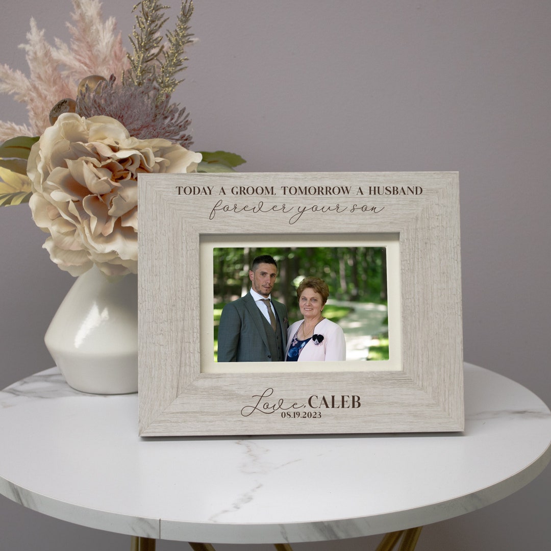 Mother of the Groom Picture Frame | Personalized Gift for Groom's Mom ...