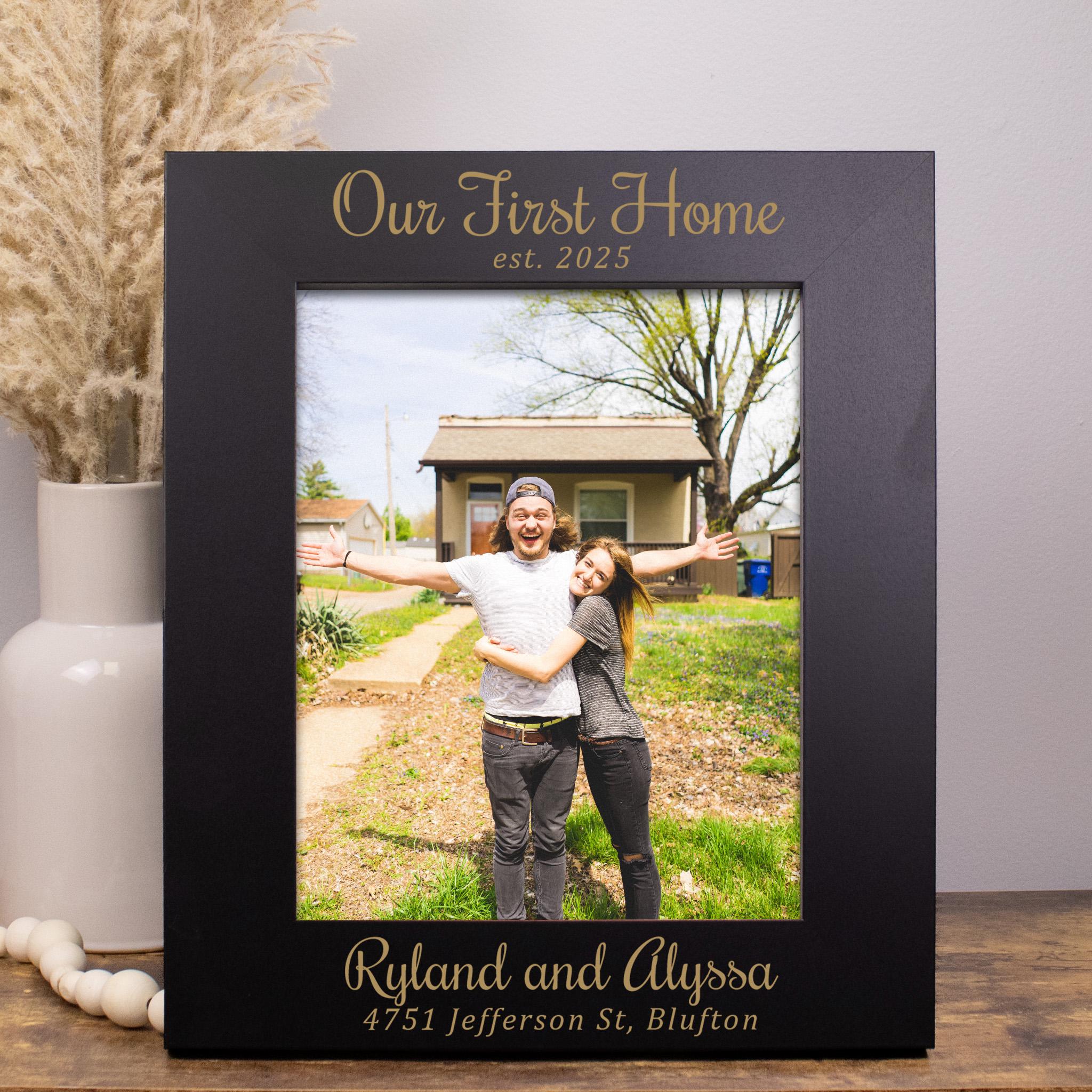 Our First Home Picture Frame Personalized | Gift for First Time Home ...