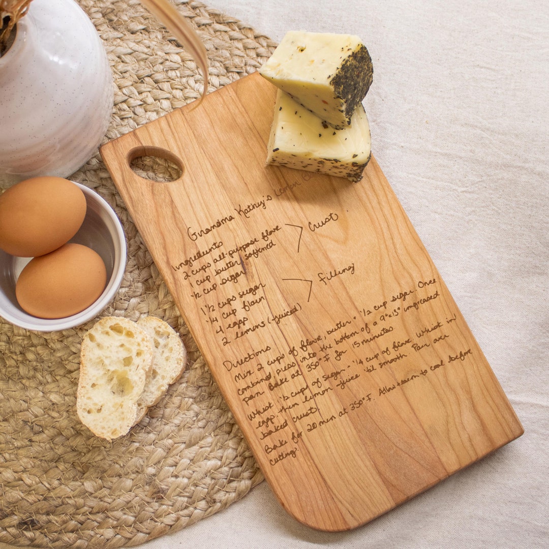 Handwritten Recipe Cutting Board | Grandma's Handwriting Engraved ...