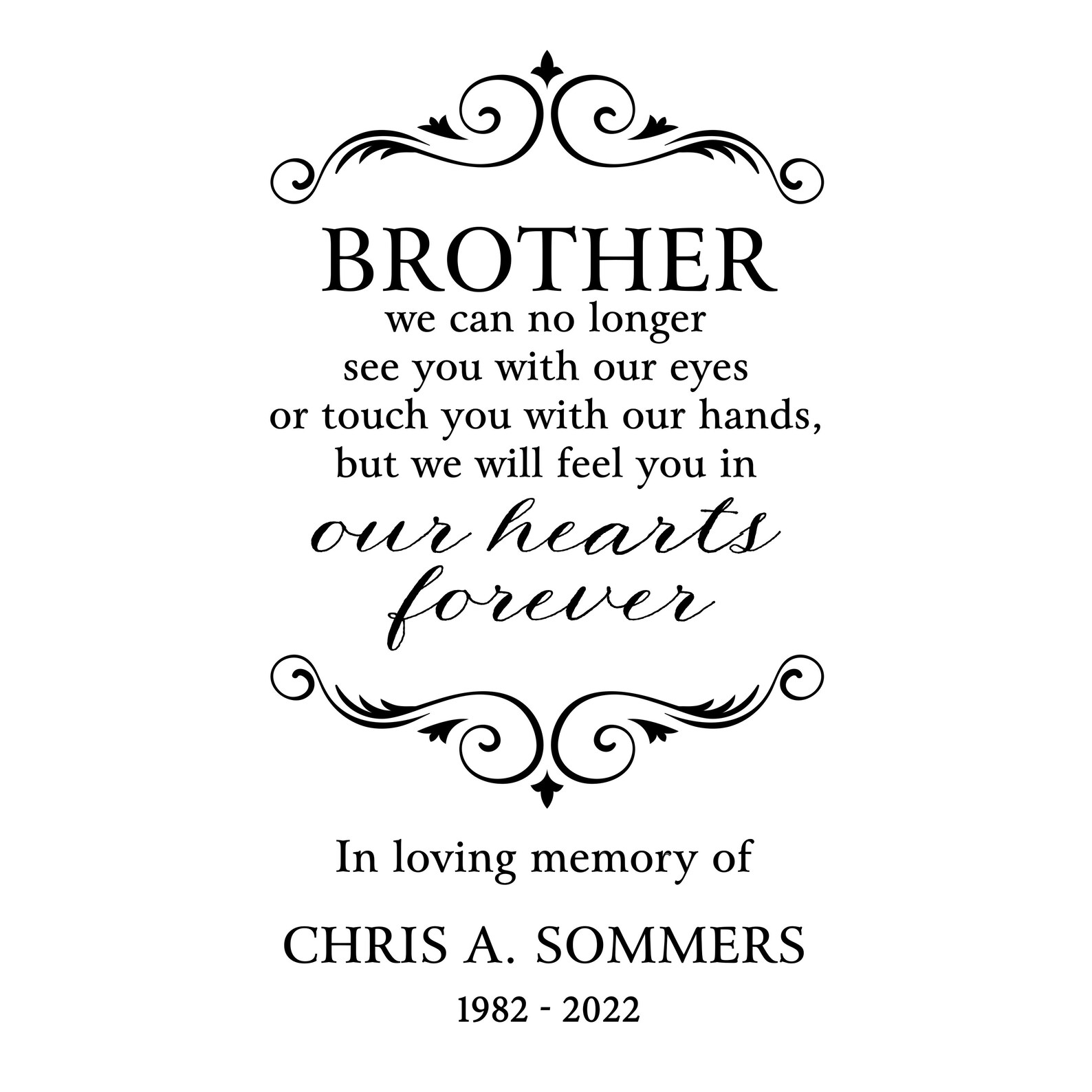 Brother Memorial Lantern | Personalized Brother Memorial Candle Lantern ...