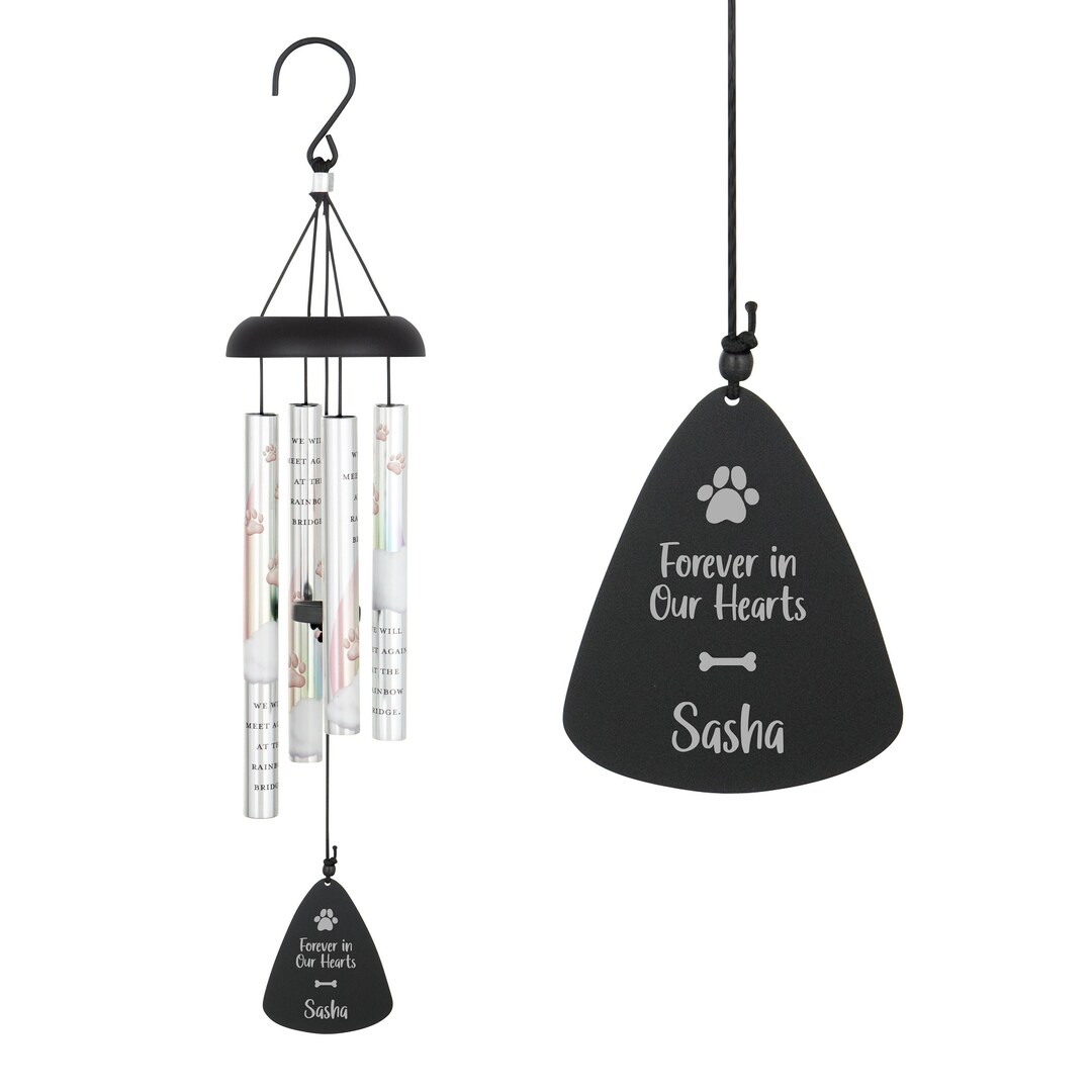 Pet Forever in Our Hearts Wind Chime Dog Memorial Wind Chime ...