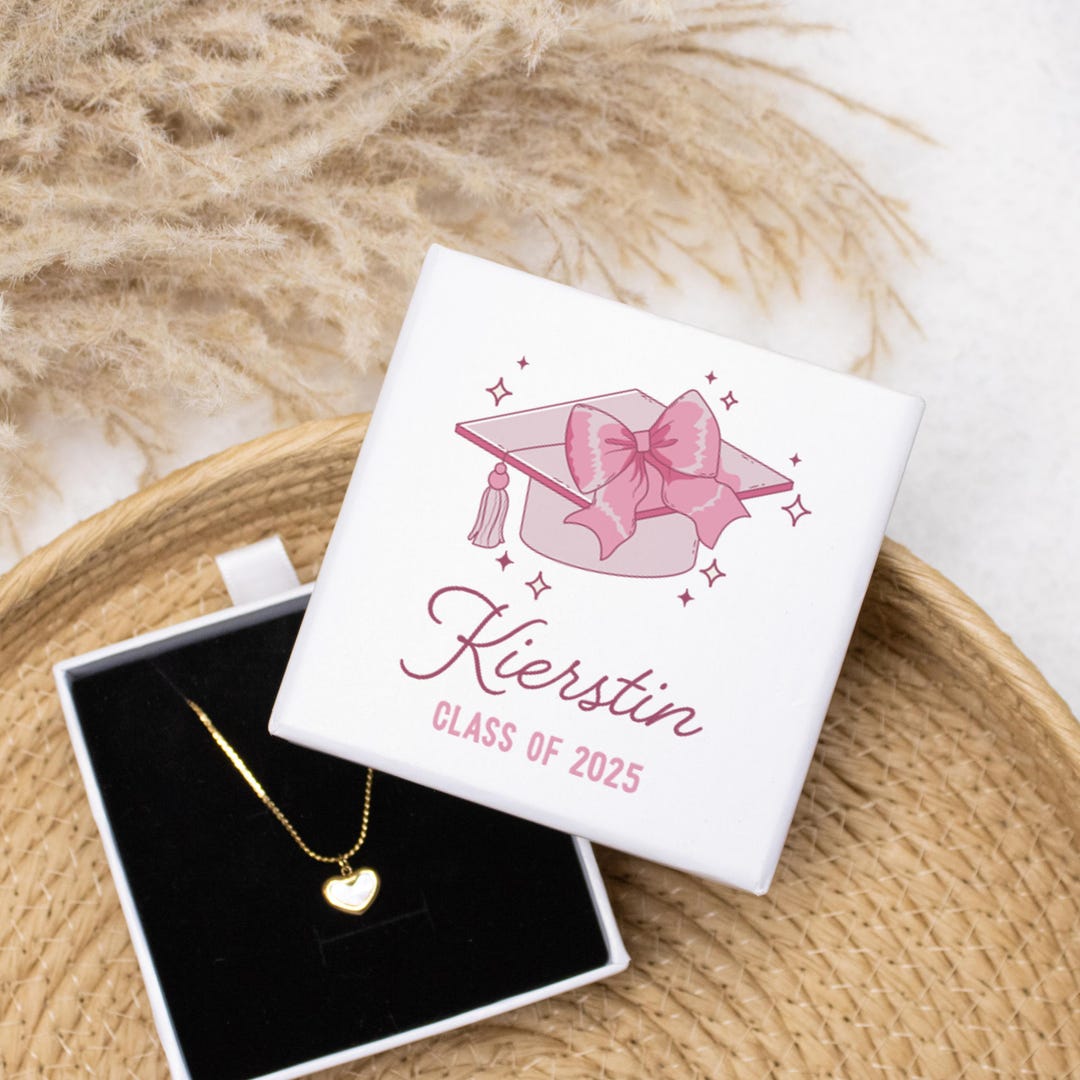 Personalized Graduation Gifts for Her | Pink Bow Graduation Gift for ...