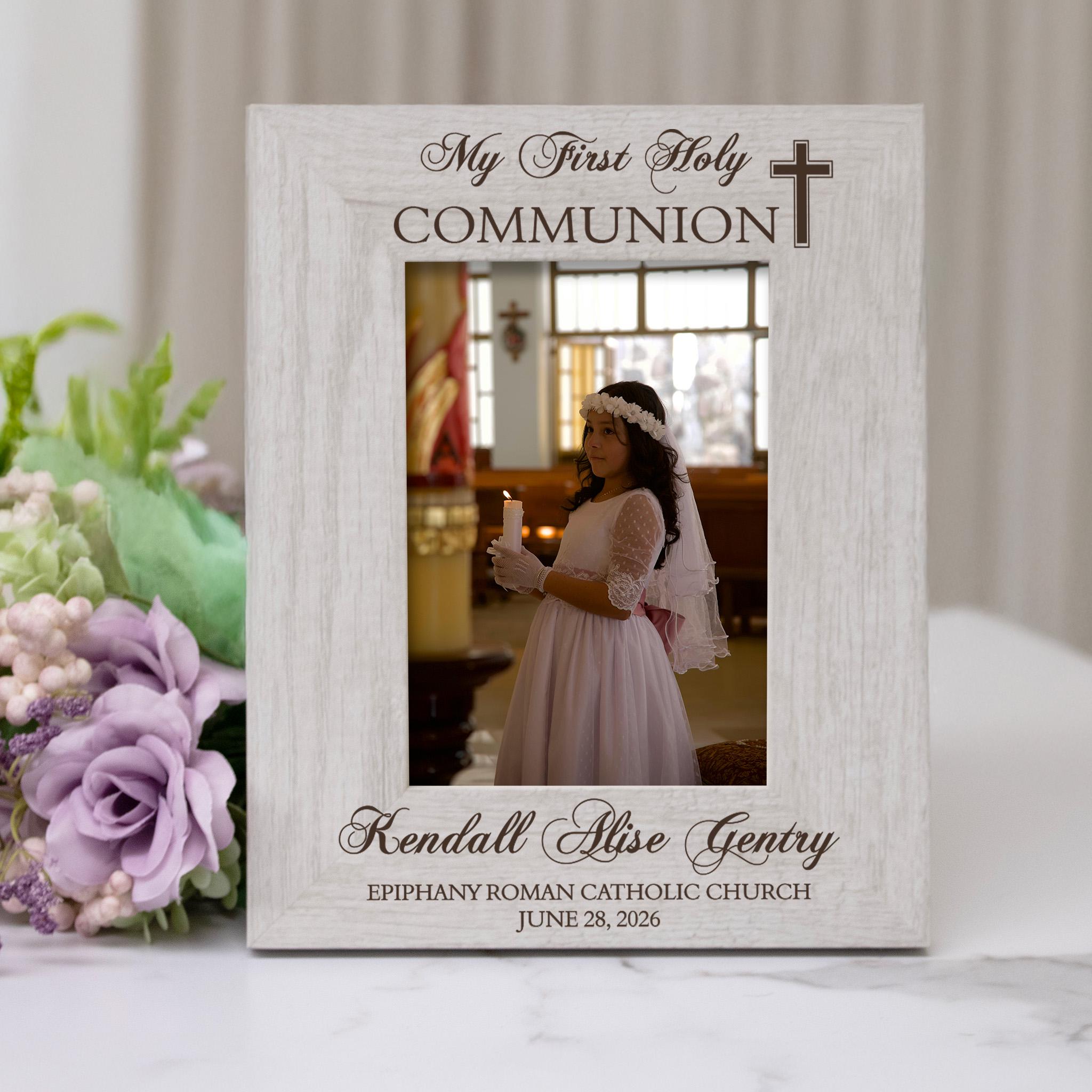 First Communion Picture Frame | Personalized First Holy Communion ...