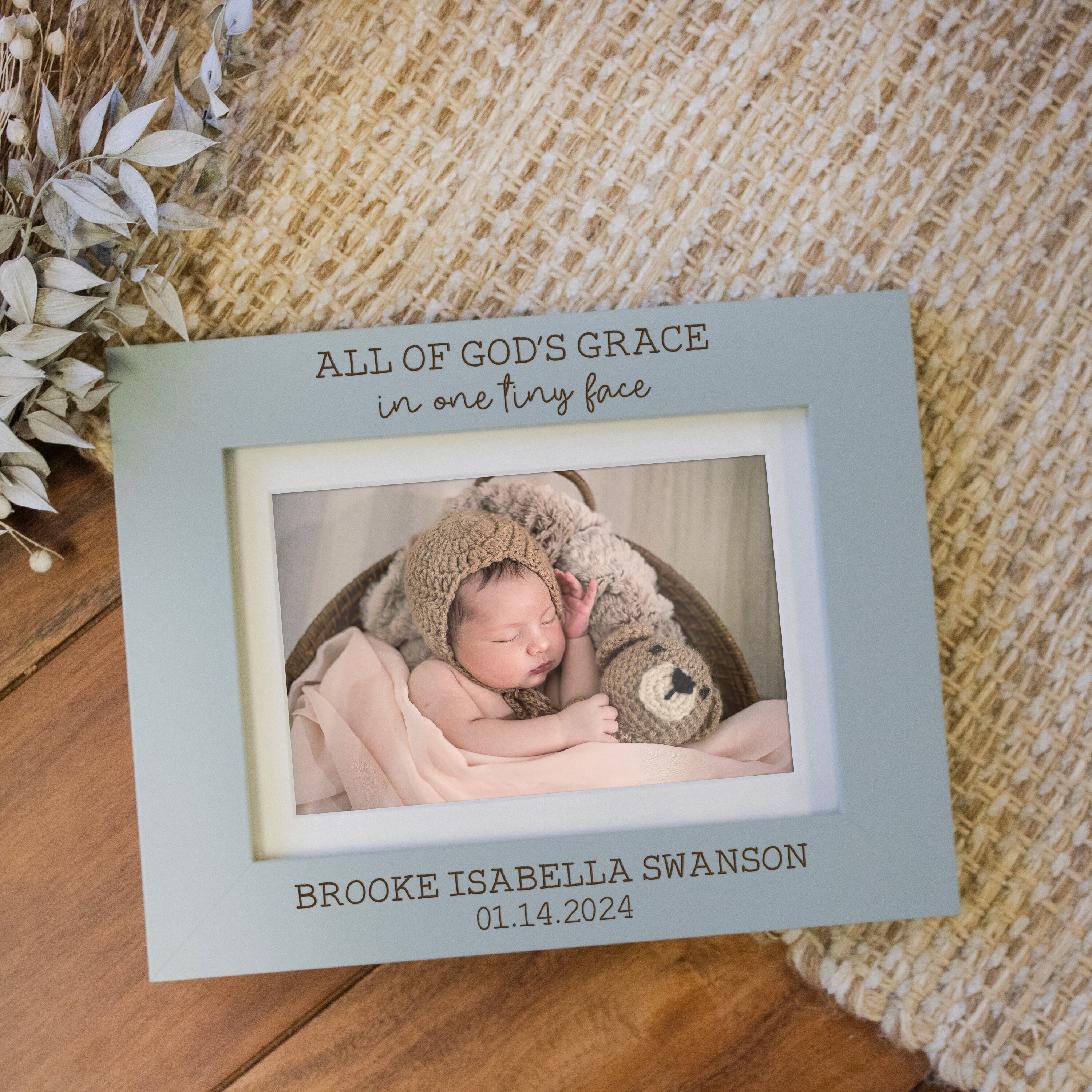 Personalized New Baby Picture Frame | Custom Baby Boy Picture Frame ...