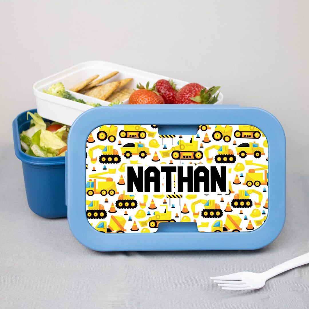 Custom Construction Trucks Boy Lunch Box | Back to School Bento Box ...