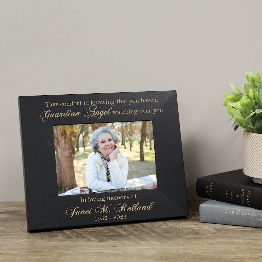 Guardian Angel Picture Frame | Angel Memorial Picture Frame | Guardian ...