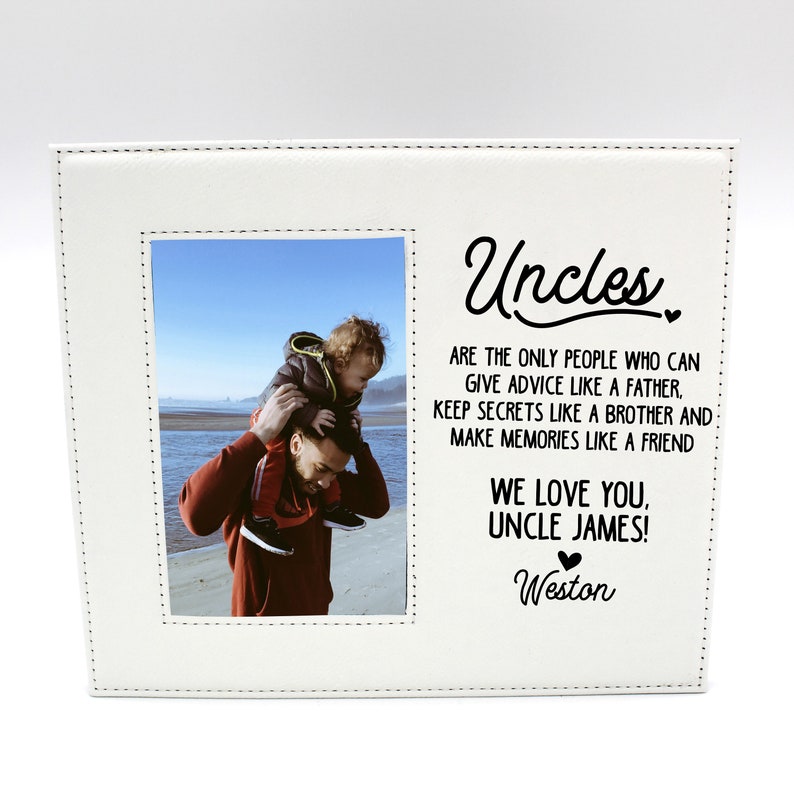 Uncle Picture Frame Personalized Uncles Picture Frame - Etsy