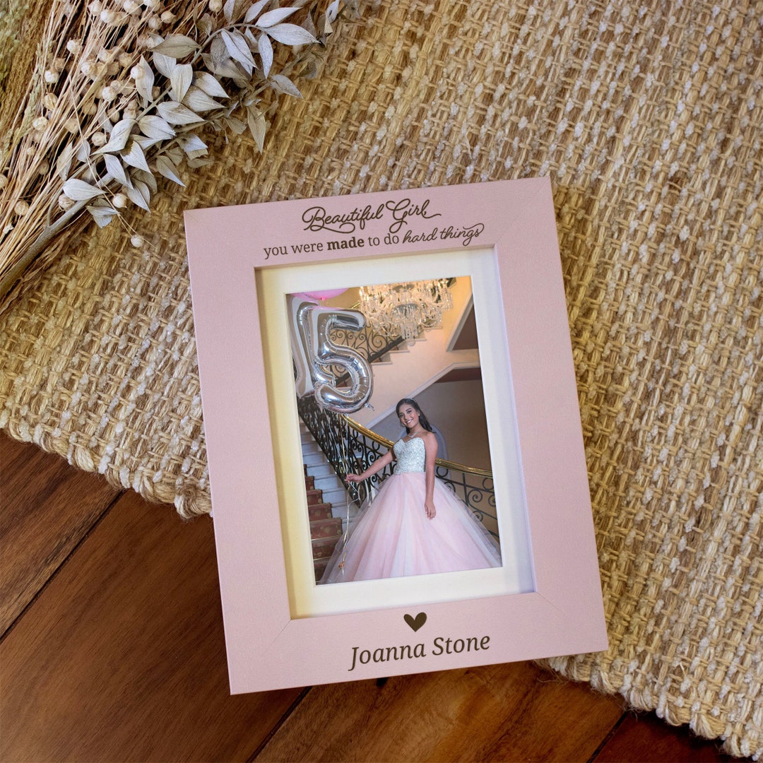 Personalized Beautiful Girl Picture Frame Custom Baby Girl Picture ...