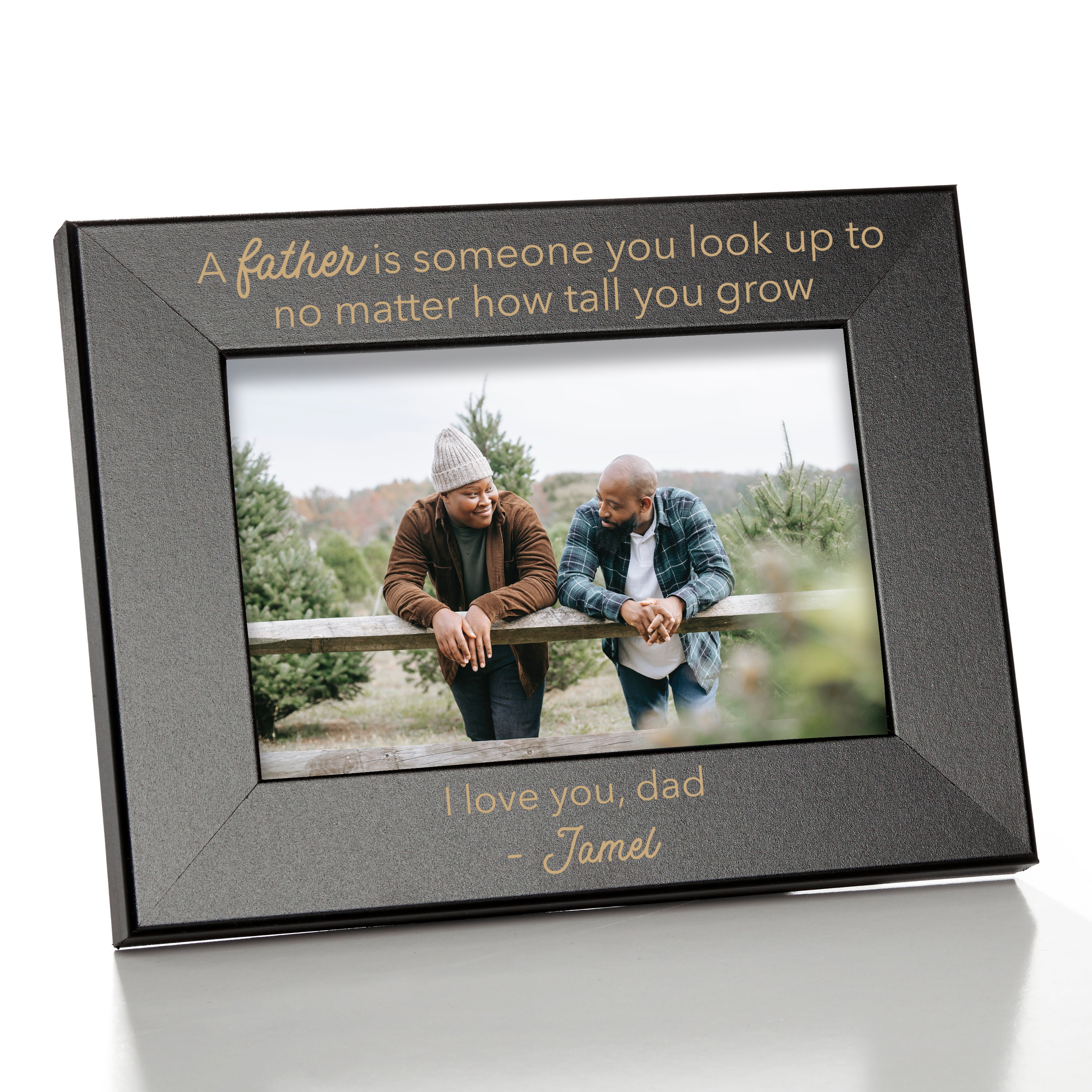 Dad Picture Frame Personalized Dad & Son 4x6 Picture Frame | Etsy