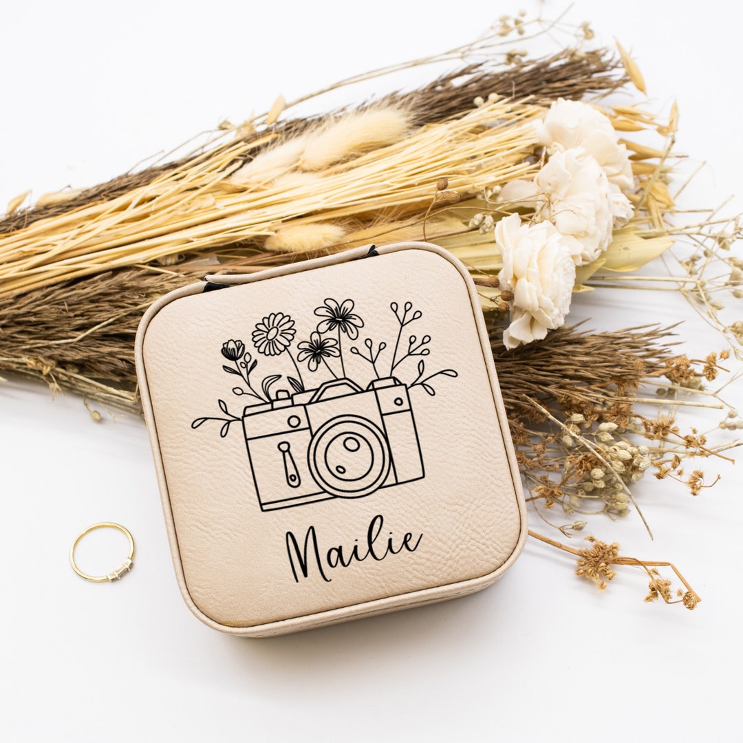 Camera Gifts for Girls | Personalized Photographer Jewelry Box | Travel ...
