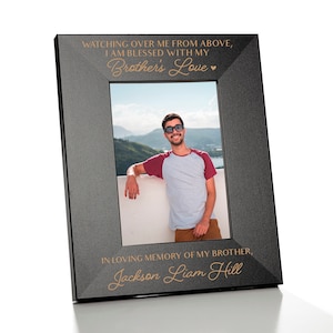Brother Memorial Picture Frame Loss of Brother Sympathy Gift - Etsy