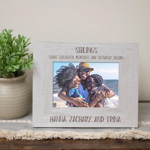 Personalized Siblings Picture Frame | Sibling Gift | Gift for Brother ...