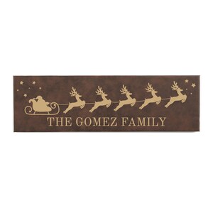 Christmas Wall Sign Personalized | Santa Wall Sign | Family Christmas ...