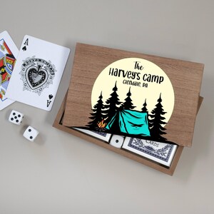 Camping Card Game Box Family Game Night Gift Camping Family Game Night ...