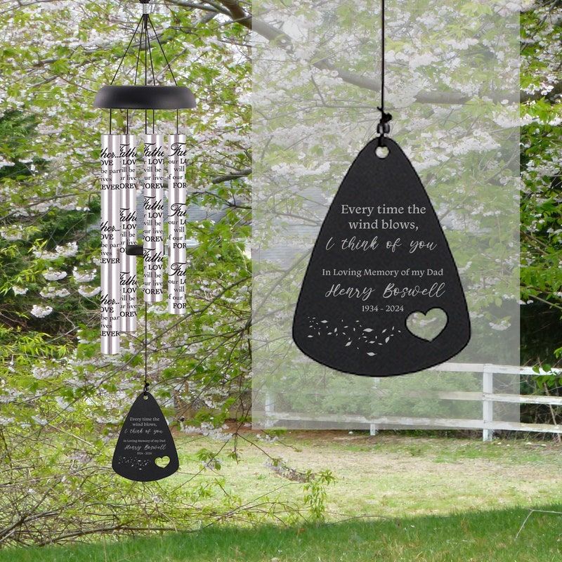 Wind Chime Sympathy Poem - Etsy