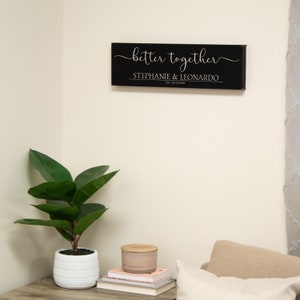 Personalized Better Together Wall Sign | Better Together Sign ...