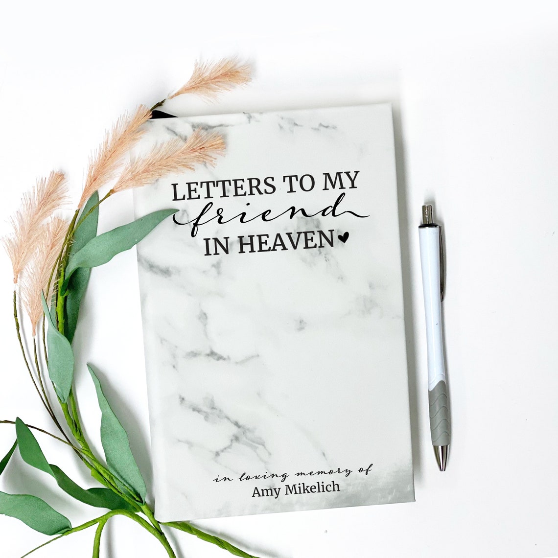 Friend Memorial Journal Letters to Friend in Heaven Sympathy - Etsy